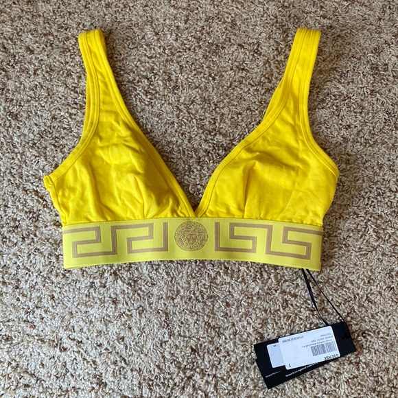 Versace | Intimates & Sleepwear | Nwt Versace Yellow Bra | Poshmark